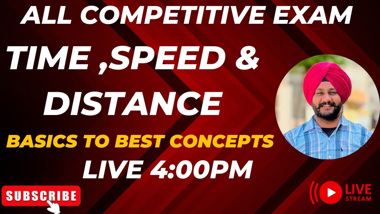 Time & distance || day-5 || all competitive exam || gravity coaching ...