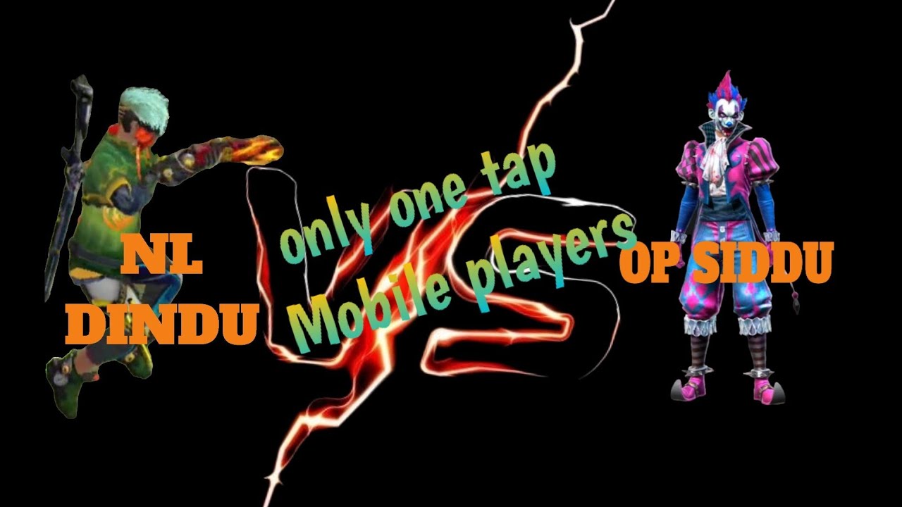 Mobile players only ONE TAP HEAD SHOT 1 vs 1 NL DINDU vs OP SIDDU - YouTube