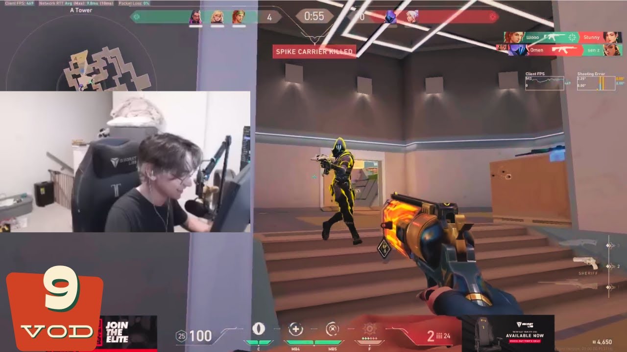 Tenz! Reyna Gameplay (SPLIT) [Full Match VOD #9] - YouTube