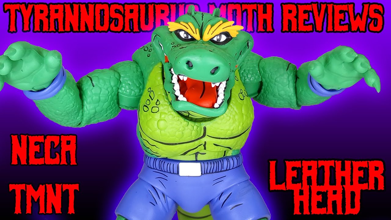 NECA TMNT Adventures Stump Arena Leatherhead figure review - YouTube