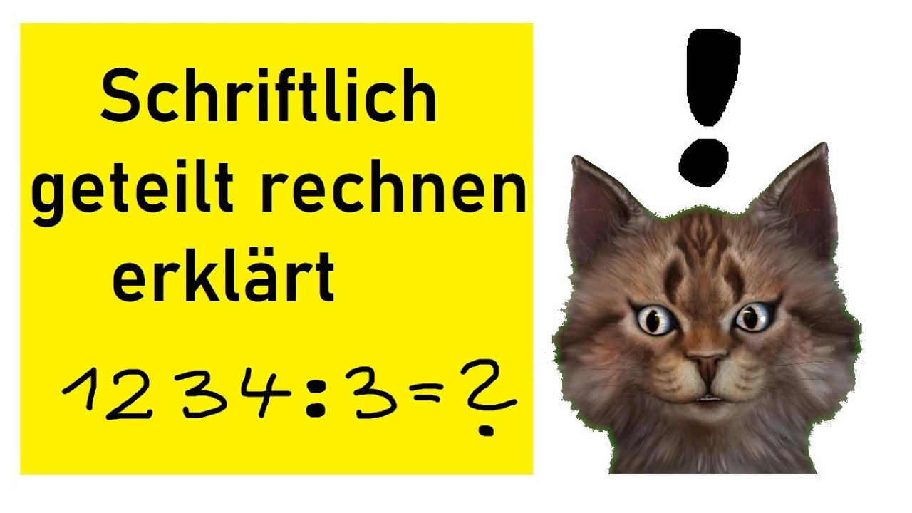 Wie kann man schriftlich geteilt rechnen ( dividieren) ? - YouTube