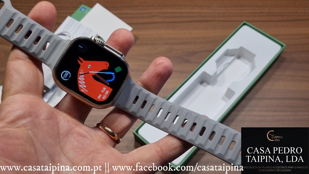 Smartwatch DT8 ULTRA - GREY - YouTube