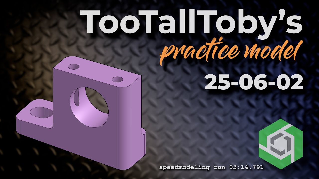 Onshape Speedmodeling Too Tall Toby Practice Model 25-06-02 - YouTube