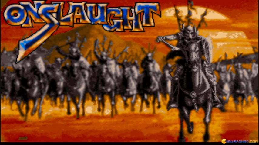Onslaught gameplay (PC Game, 1989) - YouTube