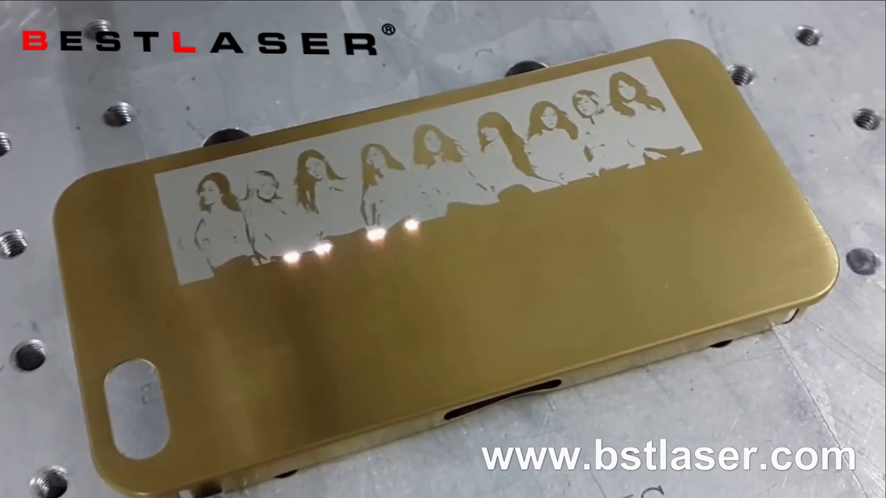 Laser deep engraving on iphone case ,fiber laser anodized aluminum ...