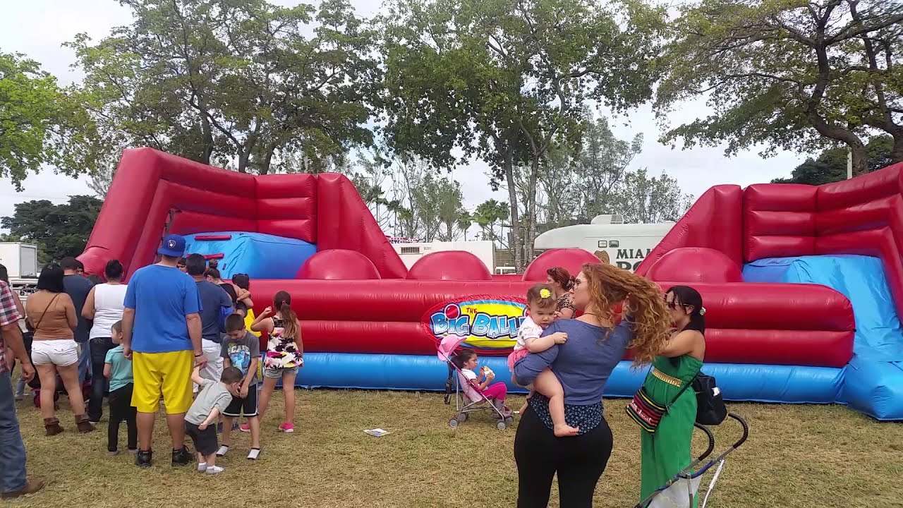 Big Baller Obstacle Course Rental in Miami - YouTube
