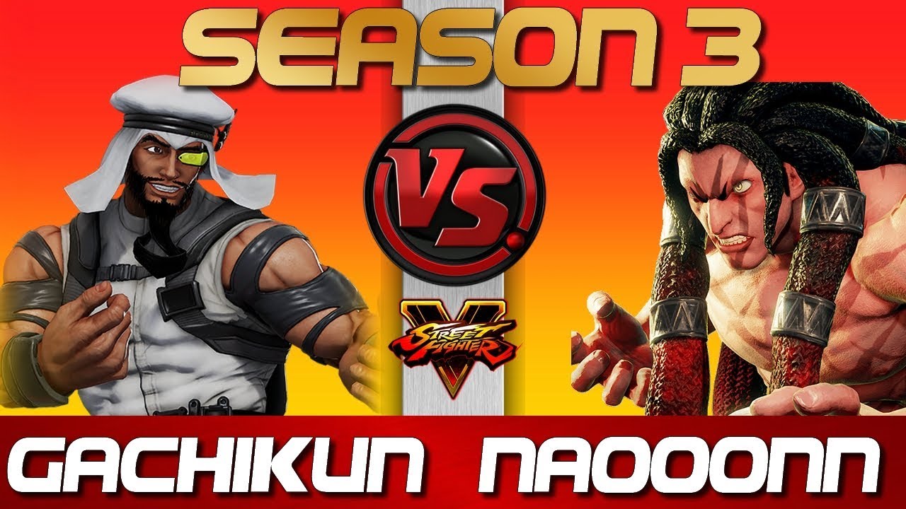 SFV AE GRAND MASTER RANK - Gachikun ( Rashid R:21) vs Naooonn ( Akuma R ...