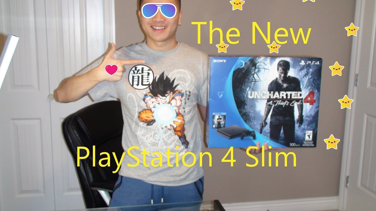 PlayStation 4 Slim - Unboxing and Initial Set Up - YouTube