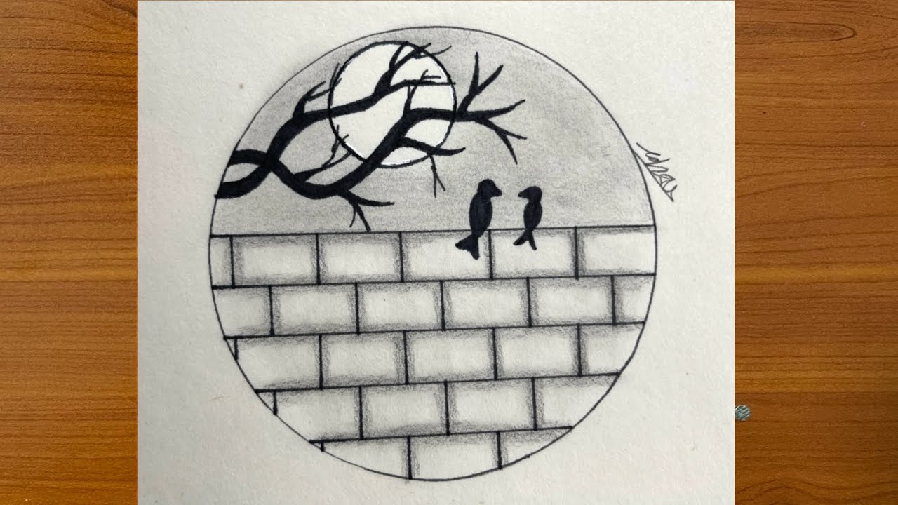 How to draw easy scenery fortnight beginners step by step - YouTube