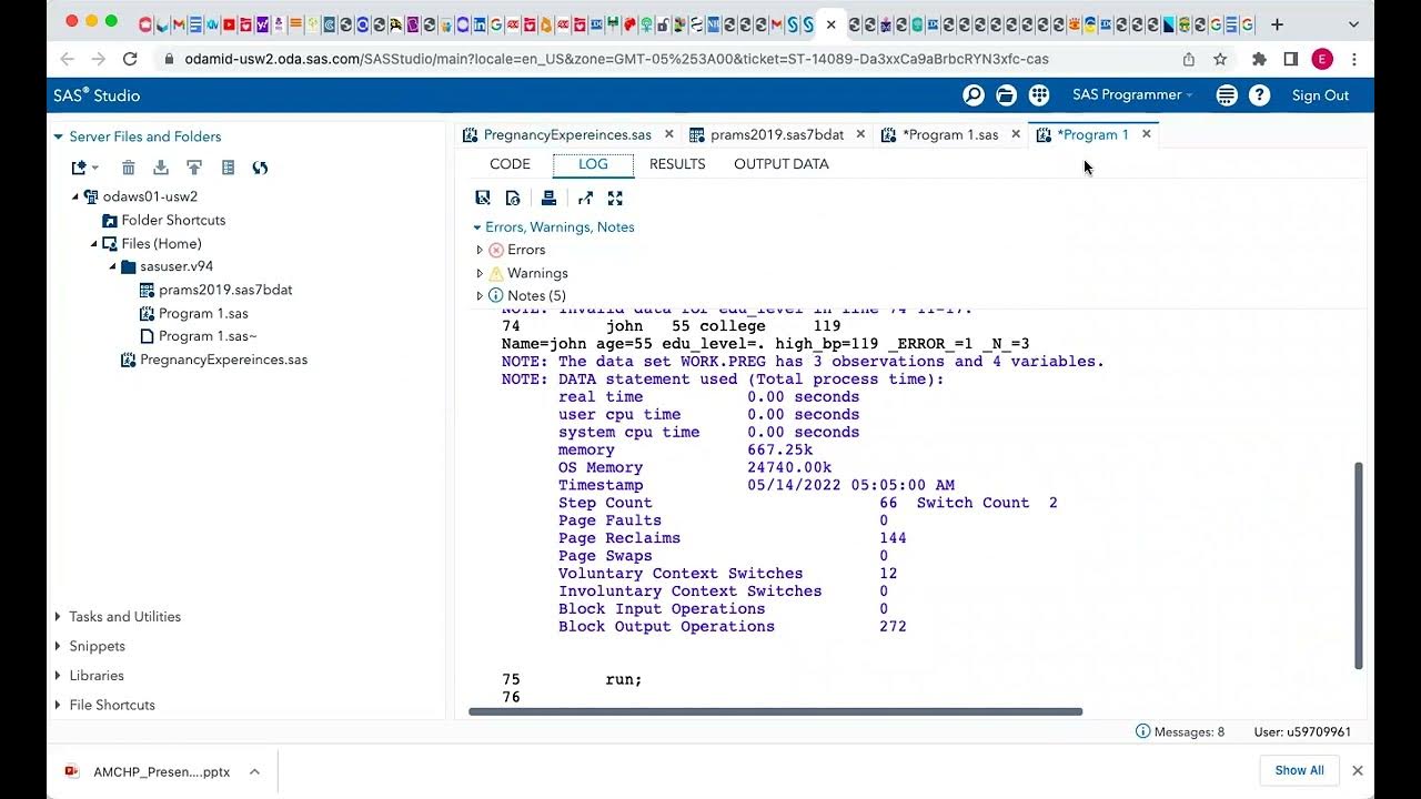 A beginners guide to analyze data using SAS - YouTube