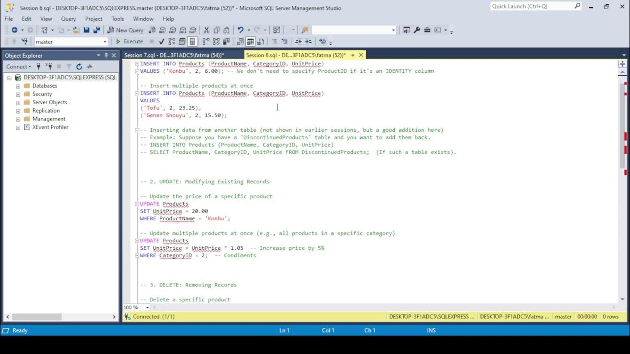 Lecturer 6 - SQL - YouTube