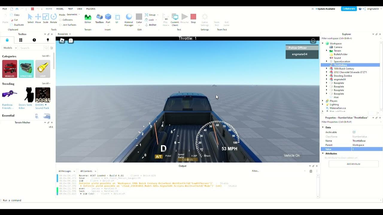 (Roblox) Throttle Controlled Transmission Showcase - YouTube