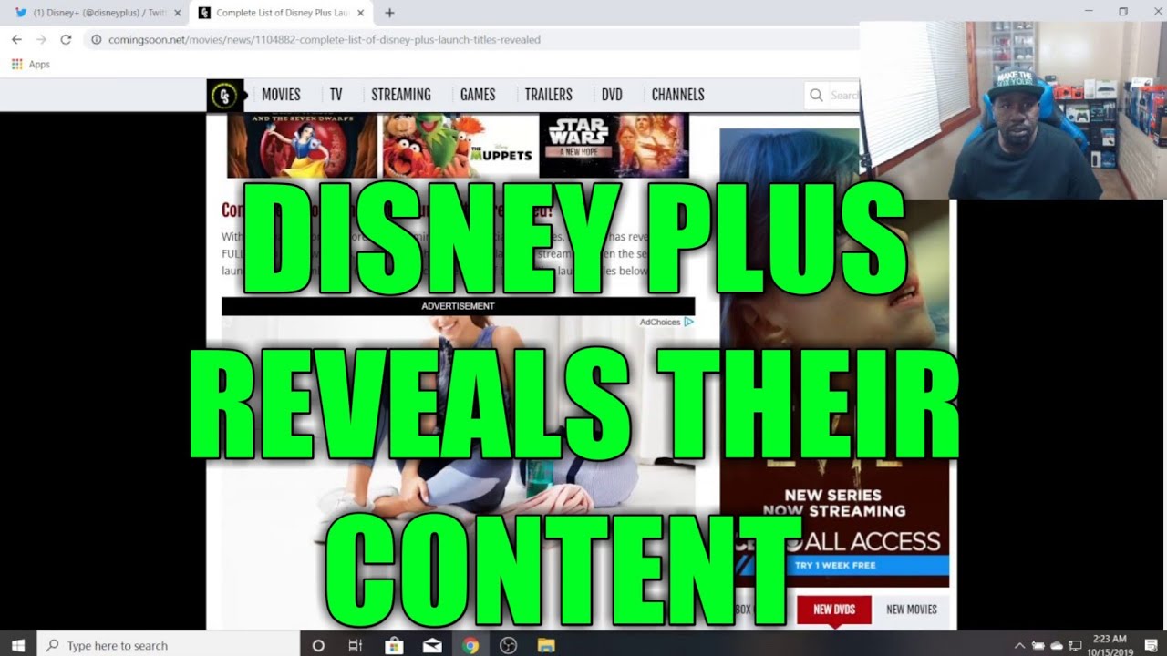 DISNEY PLUS REVEALS THEIR CATALOG OF MOVIES AND TV SHOWS- WILL THIS BE ...