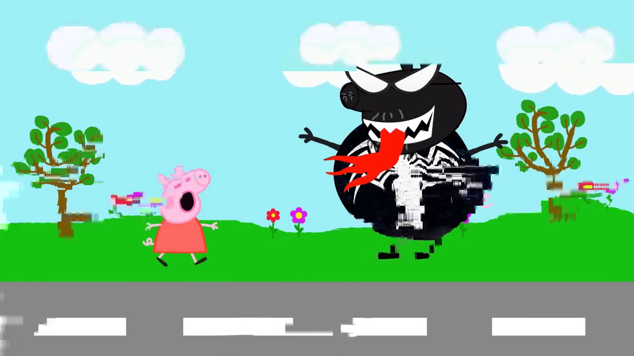 Peppa pig Crying Venum in prison #Finger Family Nursery Rhymes Lyrics ...