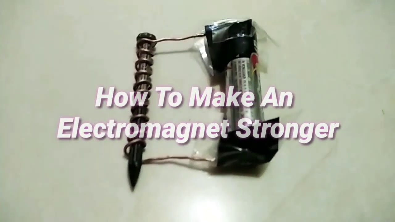 How To Make An Electromagnet Stronger (Physics Project) - YouTube