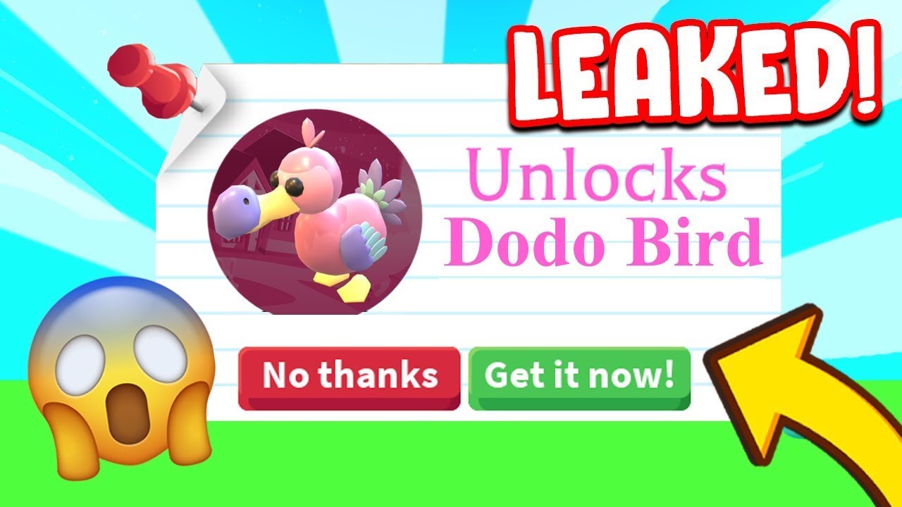 Unlocking the DODO BIRD and T-REX Pet in ADOPT ME - YouTube