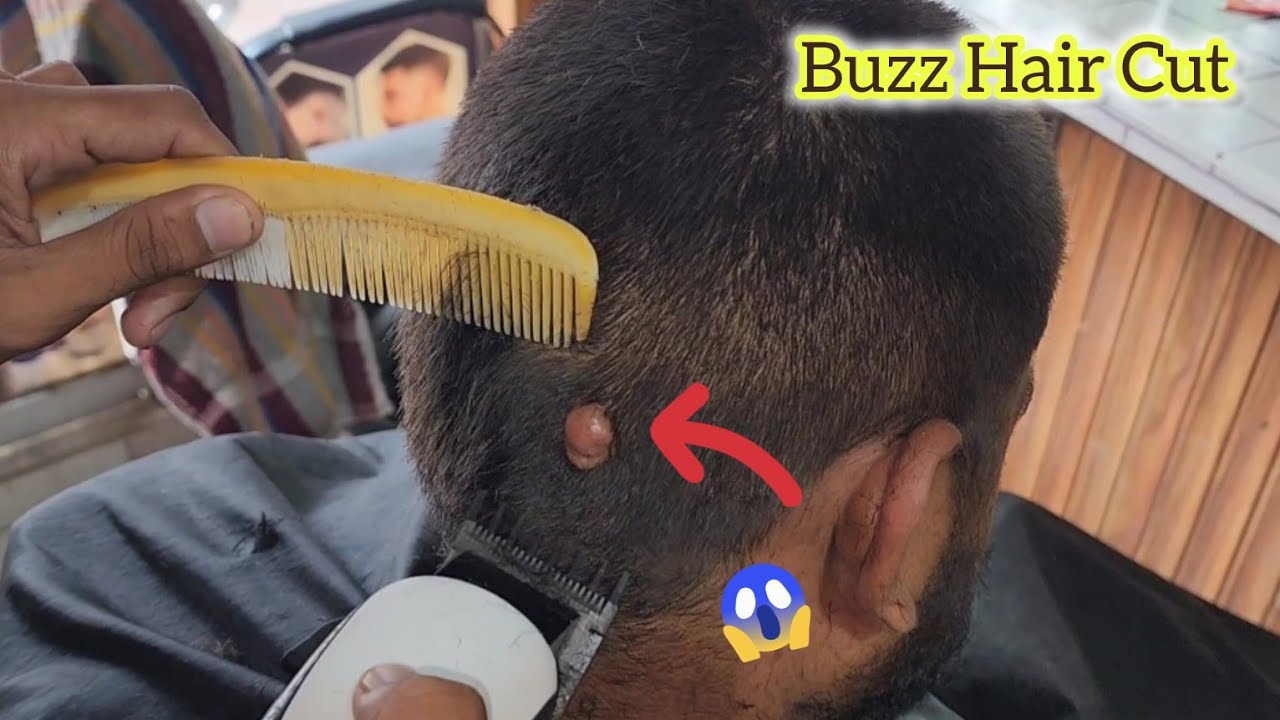 Buzz HairCut professional Scissors Cut men's ️. ASMR Barber short ...
