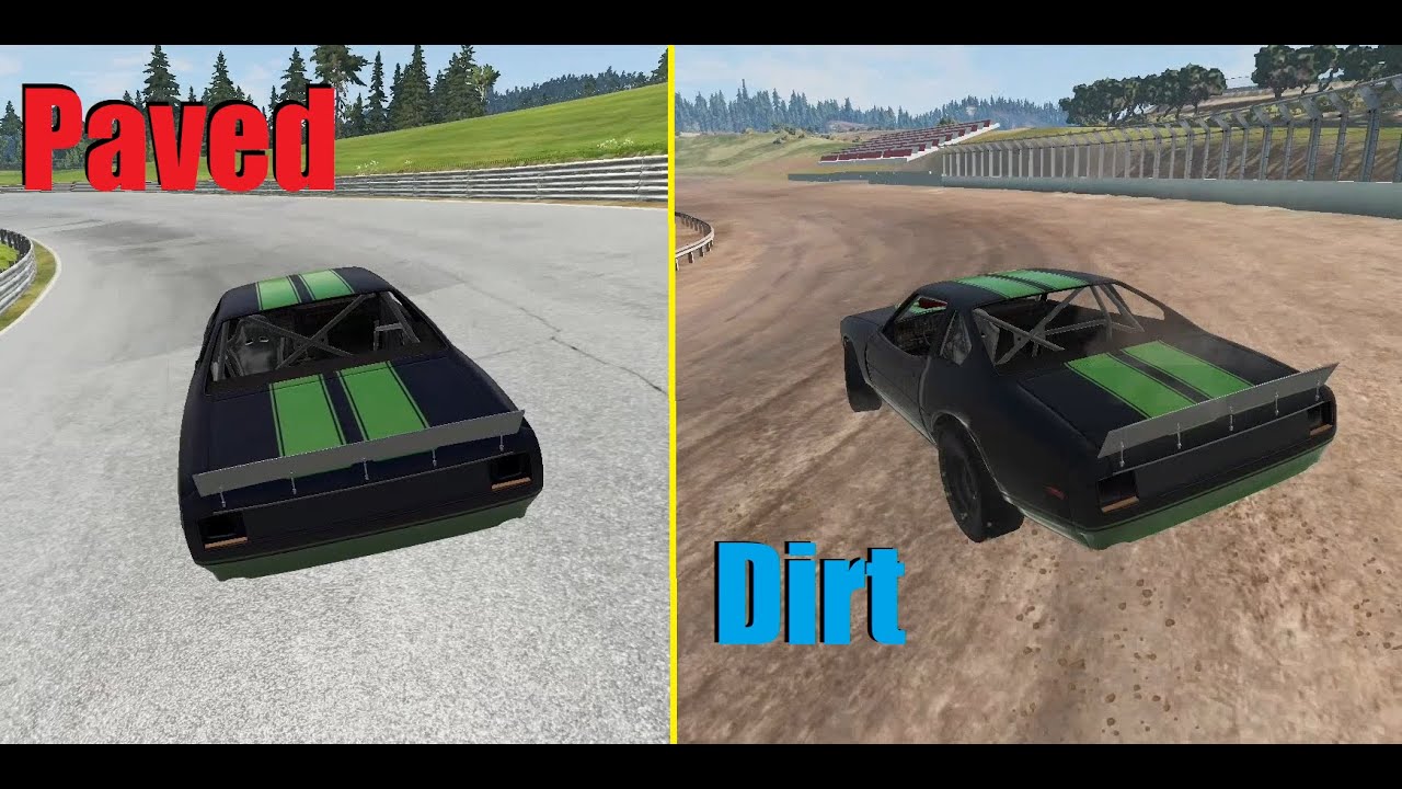 BeamNG Stock Cars | Dirt & Asphalt - YouTube