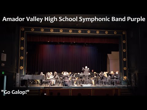Amador Valley High School Symphonic Band Purple: "Go Galop!" - YouTube