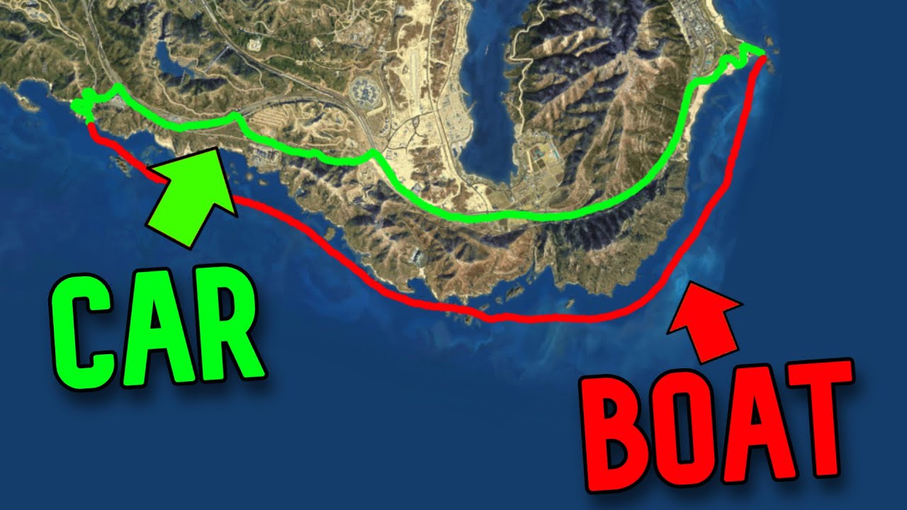 Is it Faster to take a Boat or a Car Across the Map - YouTube