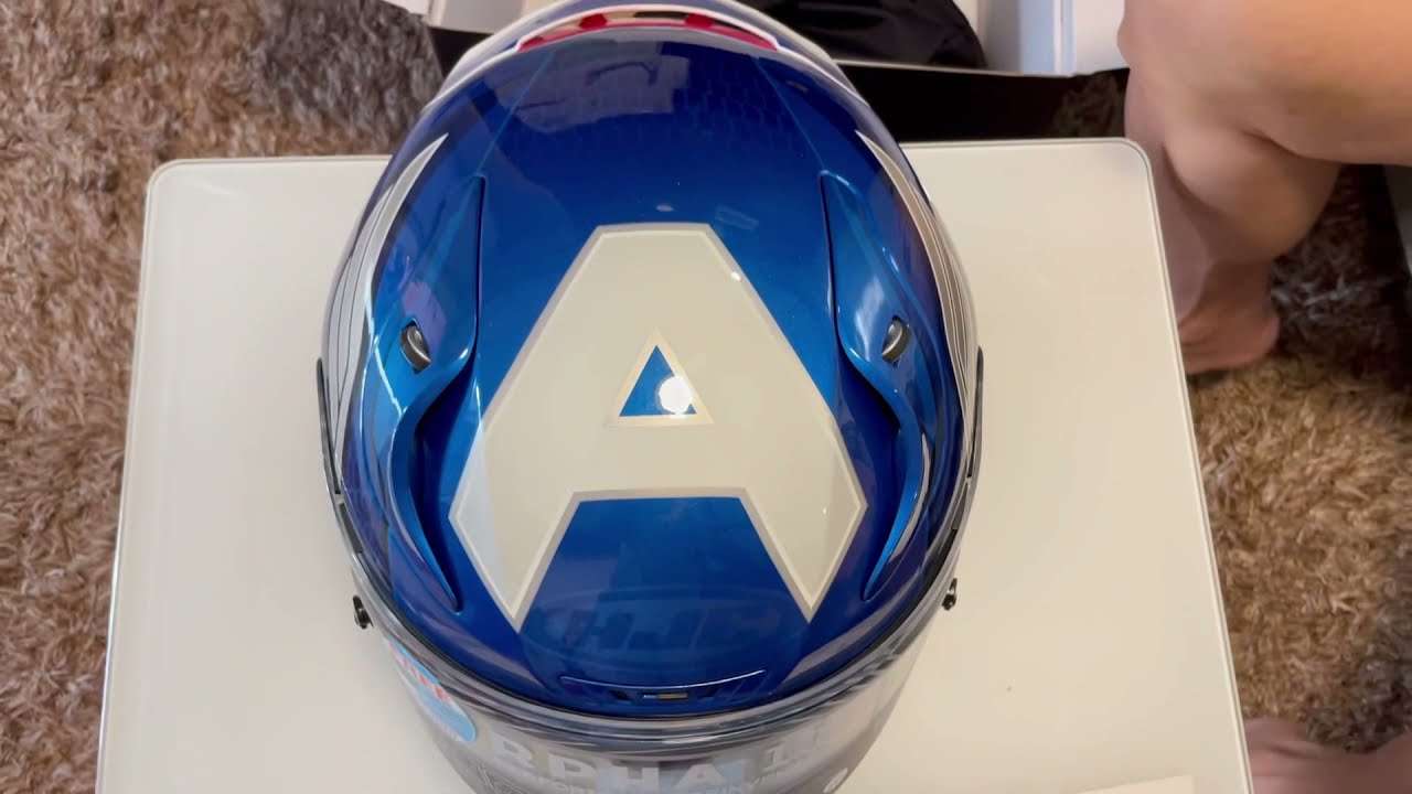 HJC RPHA 11 Captain America Marvel Motorcycle Helmet - YouTube