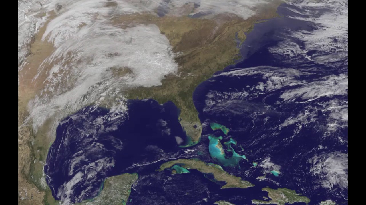 Satellite Views of Severe Storm that Generated Michoud Tornado - YouTube