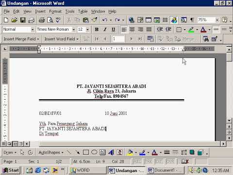 MS Word Mail MergeI