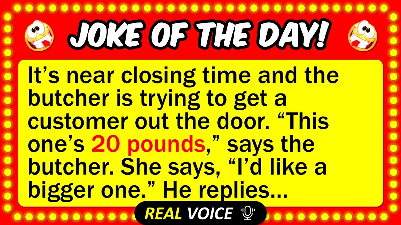 🤣 BEST JOKE OF THE DAY! - A woman walks into a butcher’s shop just ...