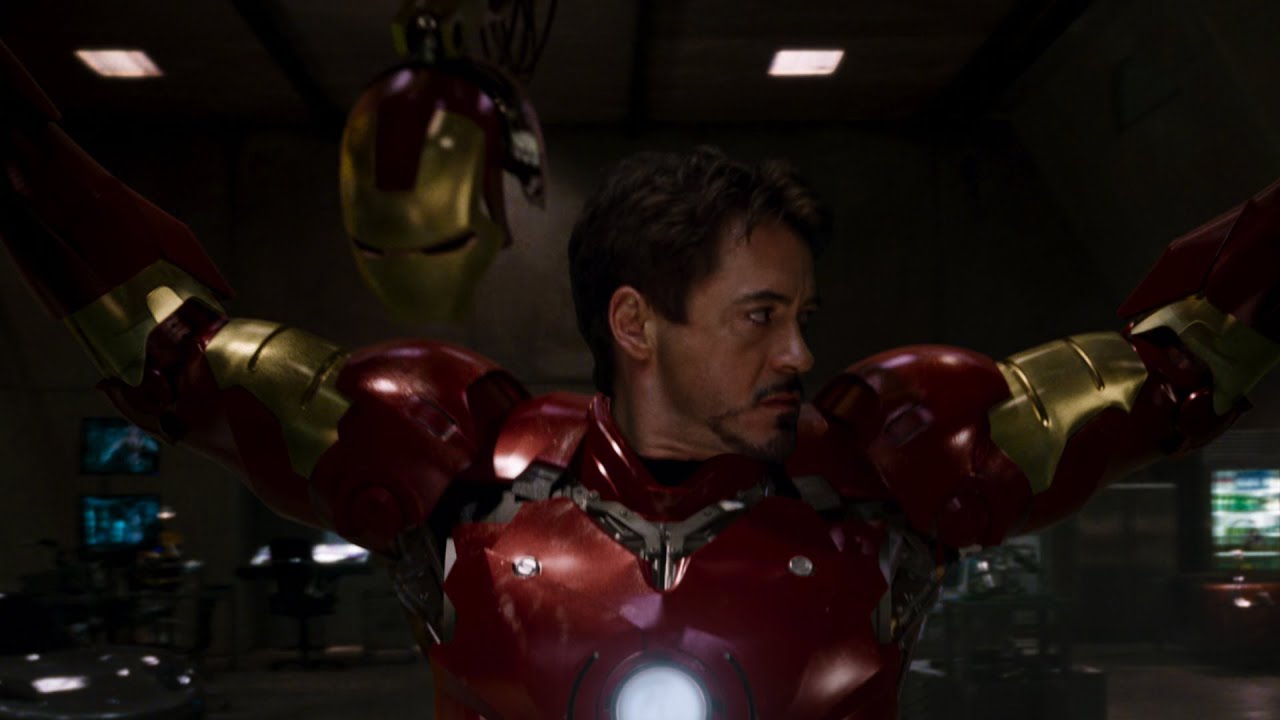 Tony Stark Mark III vs Air Force Flying Test Scene Part1 Iron Man 2008 ...