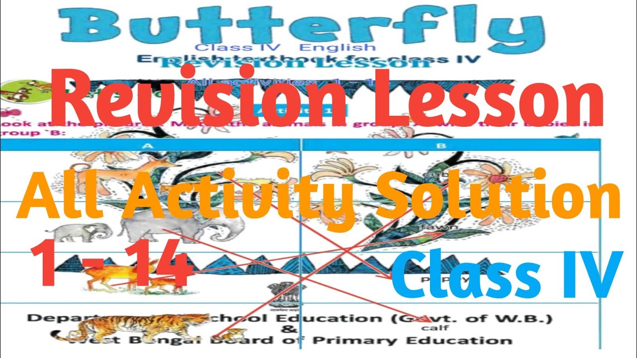 Class 4 English, Revision Lesson, All Activity Solution, class 4 all ...