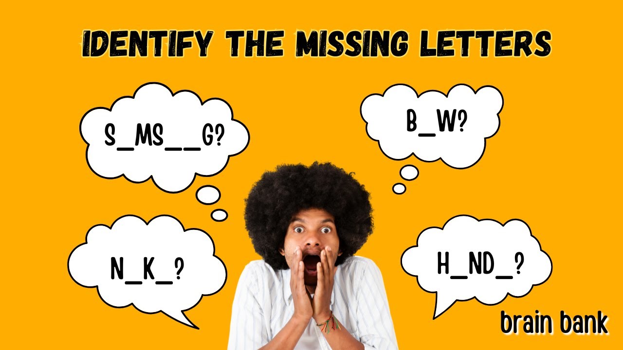 Identify the Logo from the Missing Letters | Fill in the Missing ...