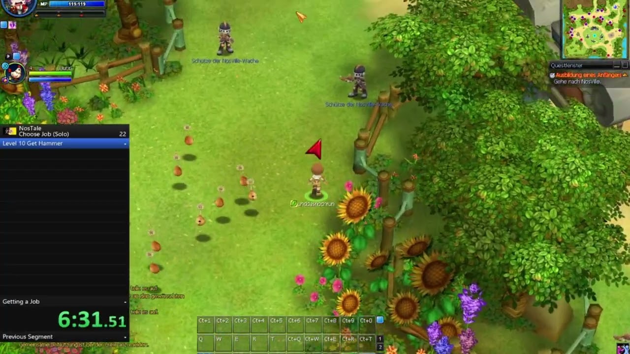 Nostale Speedrun Choose Job Solo - YouTube