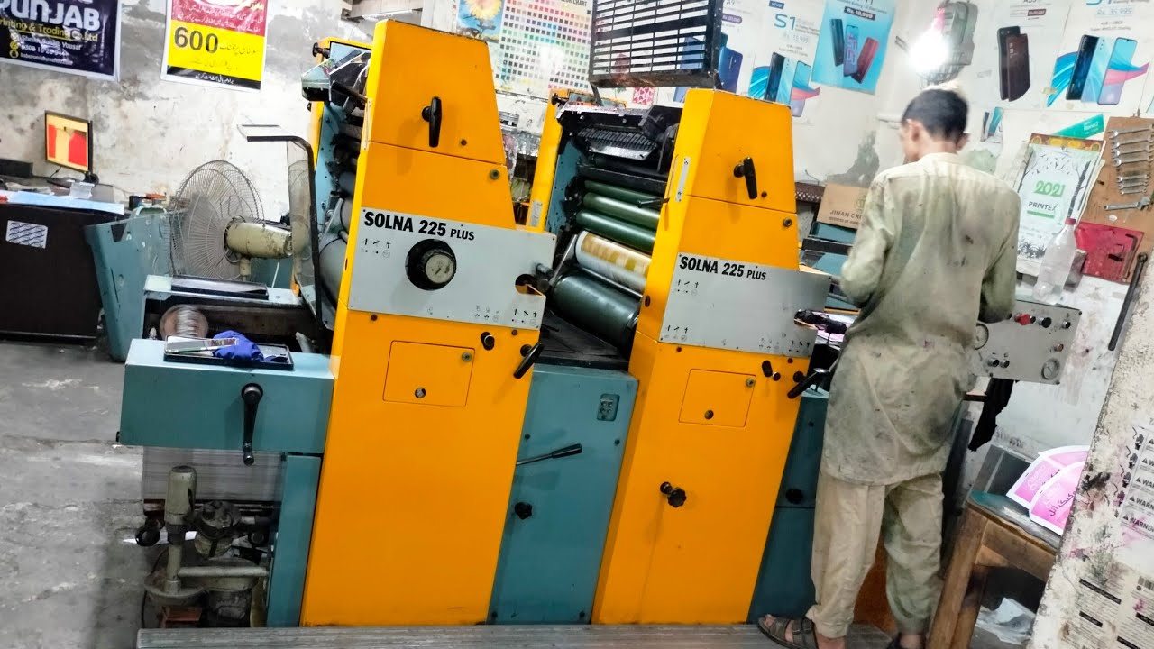 Solna Printing machine - YouTube