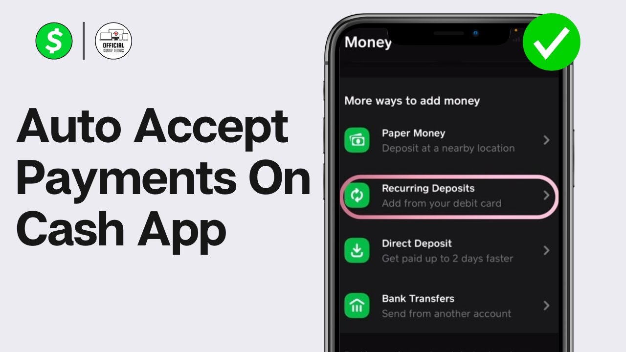 How To Auto Accept Payments On Cash App 2024 (Step By Step Guide) - YouTube