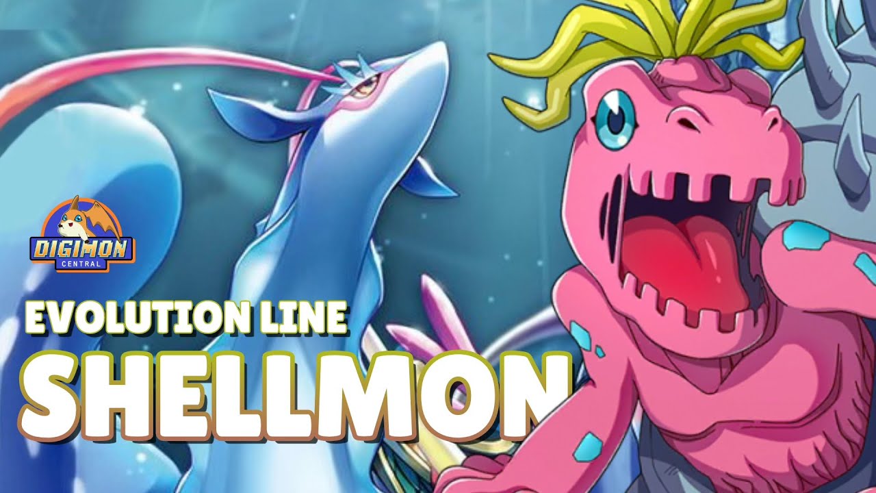 Shellmon Evolution Line - YouTube
