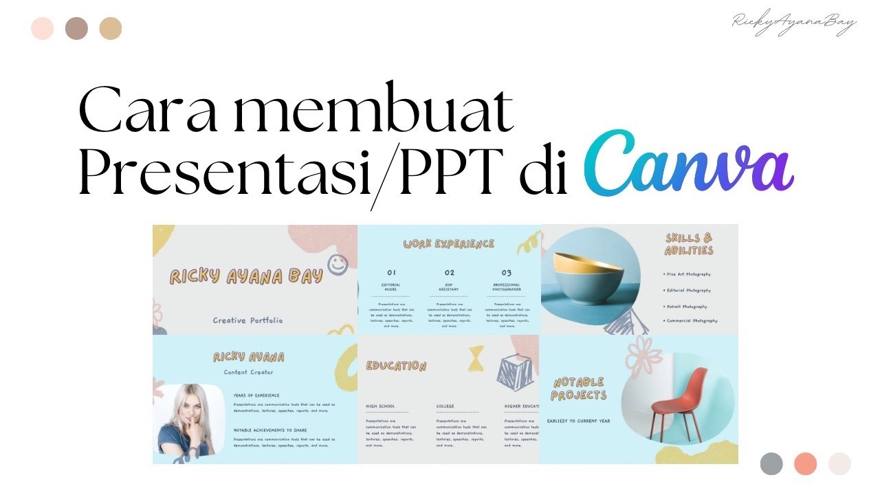 Cara Membuat presentasi / ppt di Canva dan Save File Canva ke Power ...