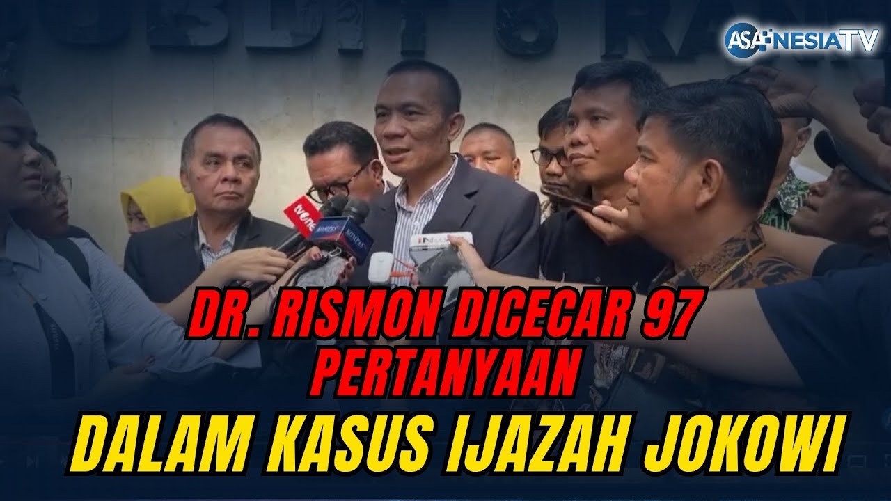 Dr. Rismon Dicecar 97 Pertanyaan Dalam Kasus Ijazah Jokowi - YouTube