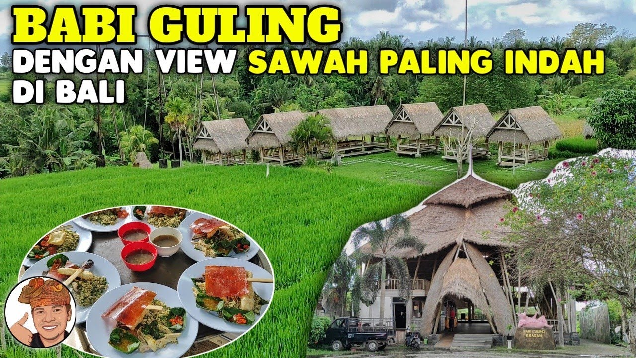 BABI GULING GULING DENGAN PEMANDANGAN SAWAH PALING INDAH DI BALI - BABI ...