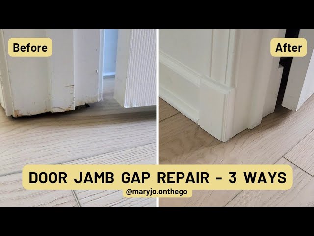 How To Fix Gap Between Door Frame And Floor Joist - Infoupdate.org