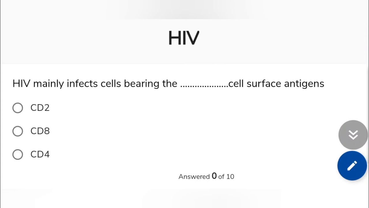 HIV MCQS | 10 Important MCQs of HIV - YouTube