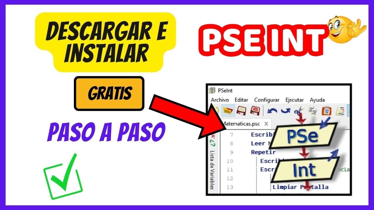 📁⬇️Como DESCARGAR e INSTALAR PseInt 2024| DESCARGA Gratis | Windows 11 ...