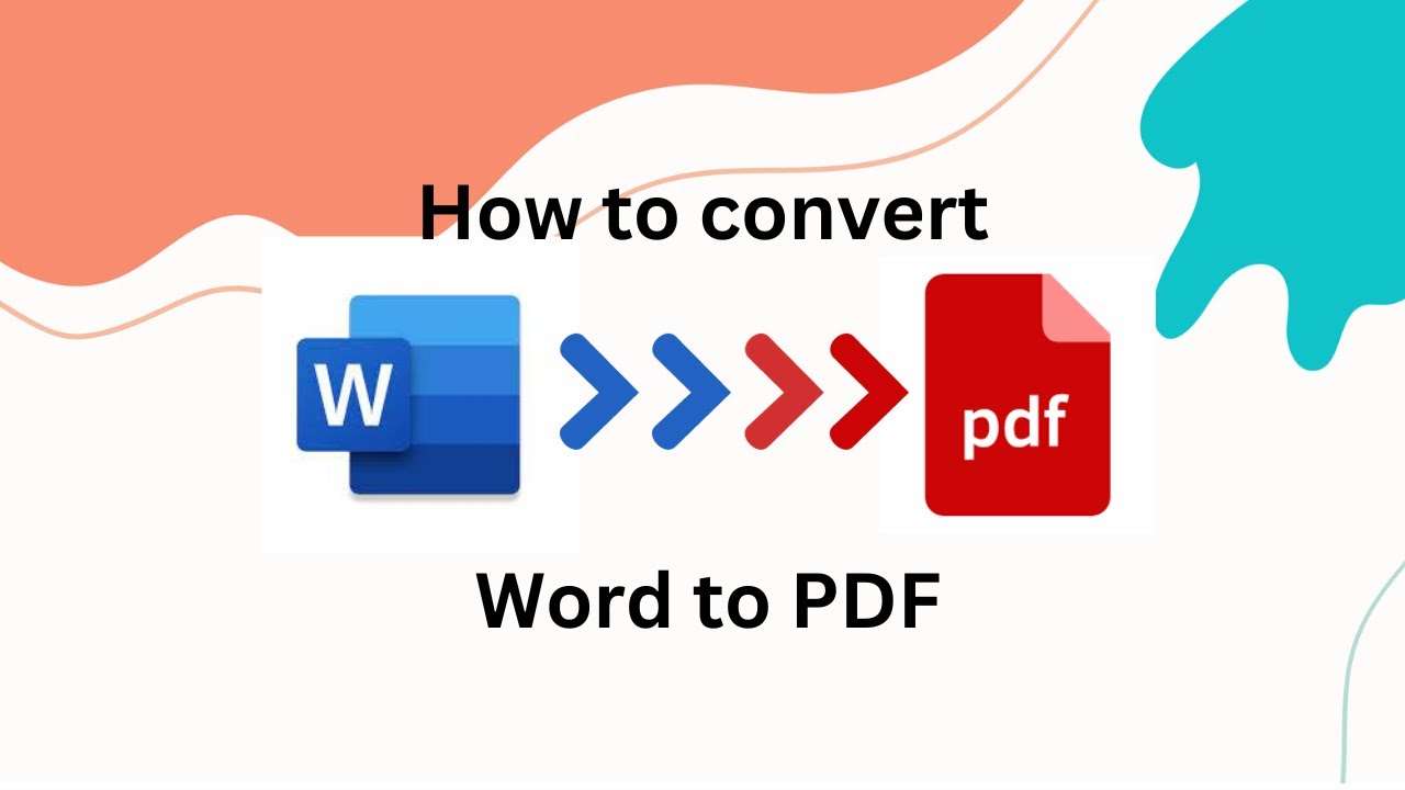 How To Convert Word File Into Pdf File YouTube How To Convert Word File Into Pdf File YouTube