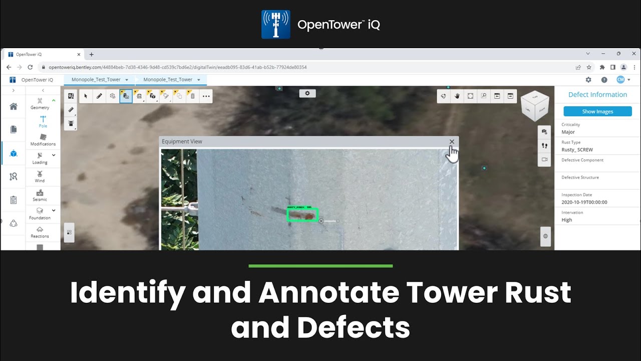 Identify and Annotate Tower Rust and Defects - YouTube