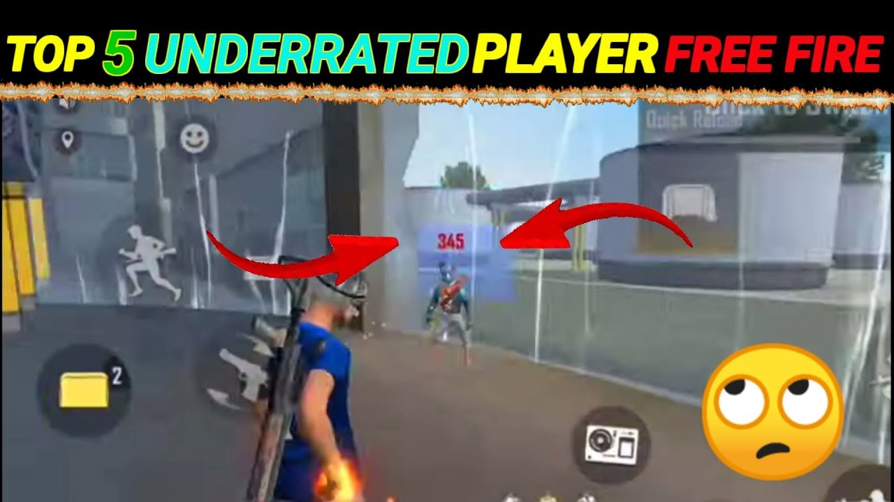 top 5 best free fire underrated player || free fire best underrated ...