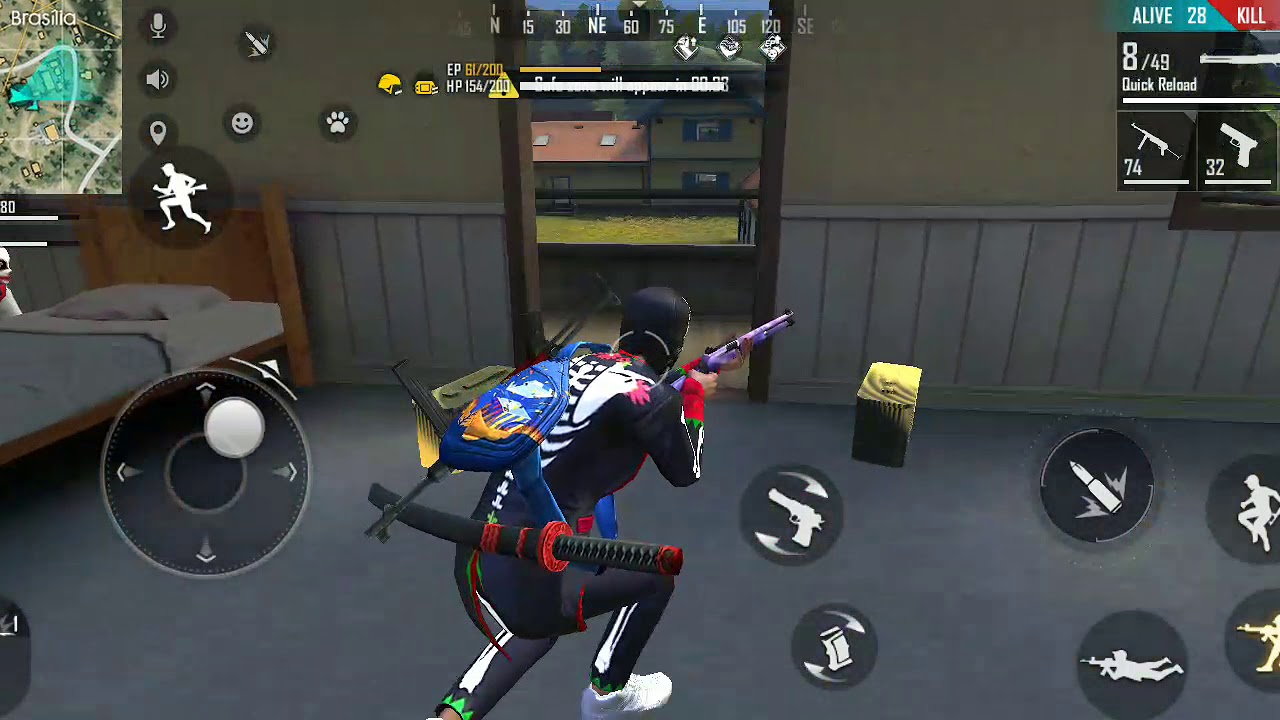 Free fire match . free fire is best - YouTube