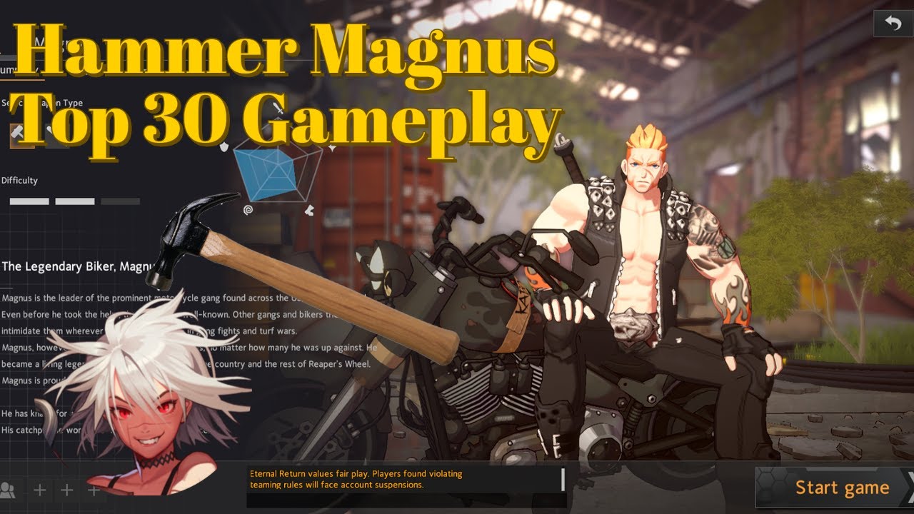 Hammer Magnus Top 30 solos Gameplay - Eternal Return: Black Survival ...