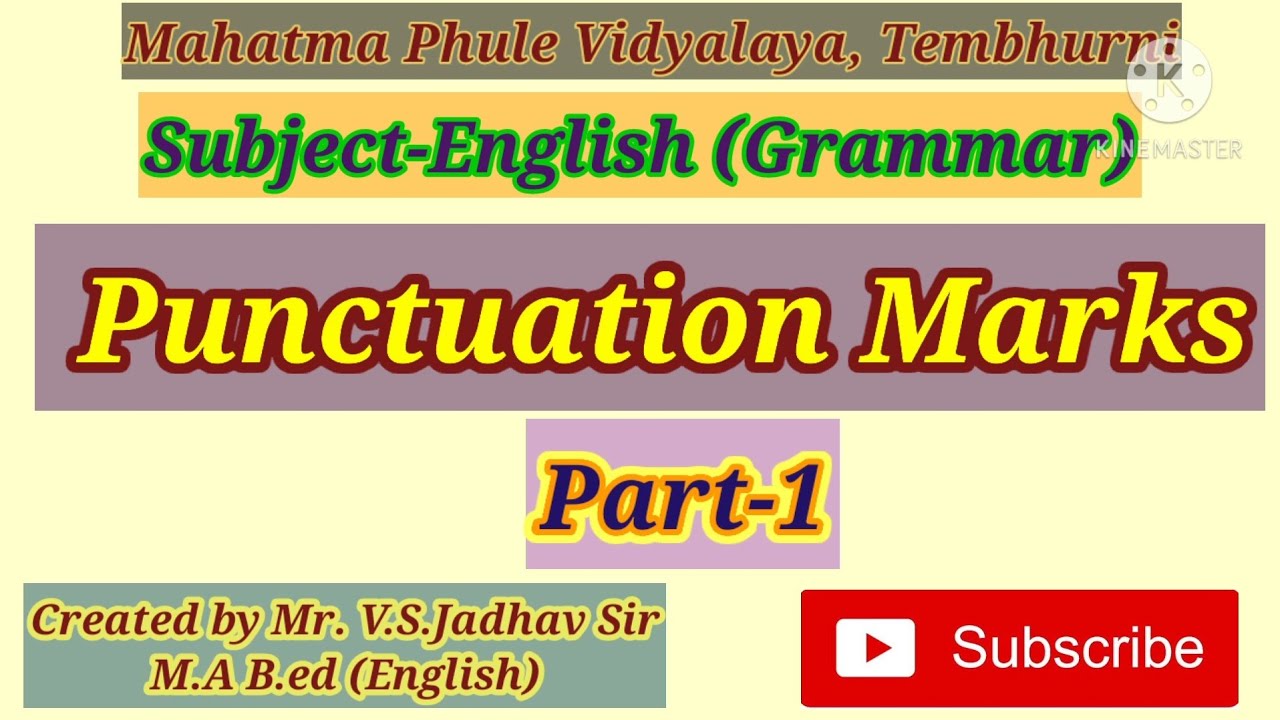 Punctuation marks - part 1 - YouTube