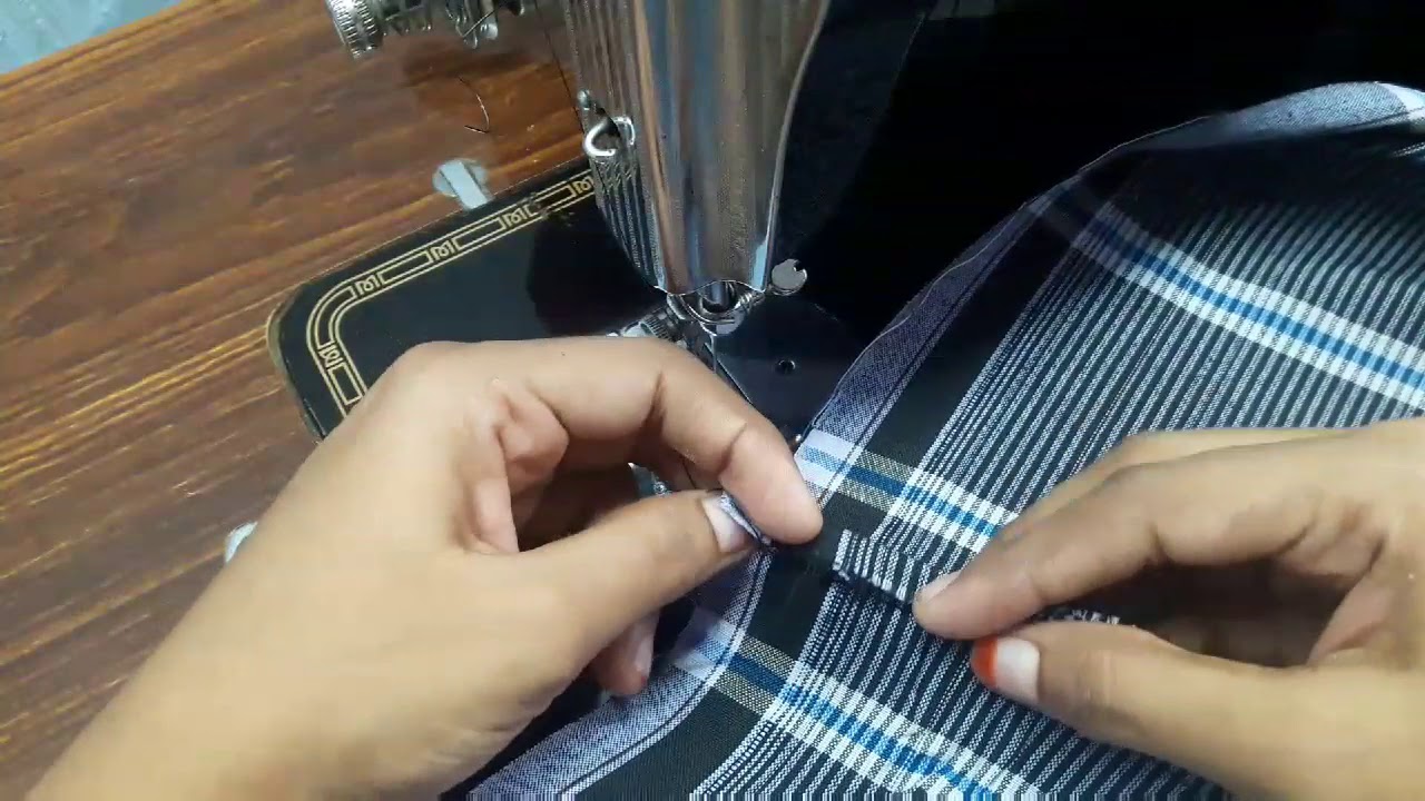 #LUNGI STITCHING FOR BEGINNERS - YouTube