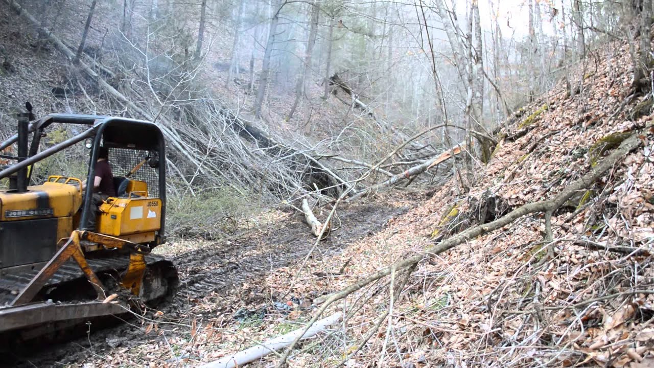 Dozer snaps logging chain! - YouTube