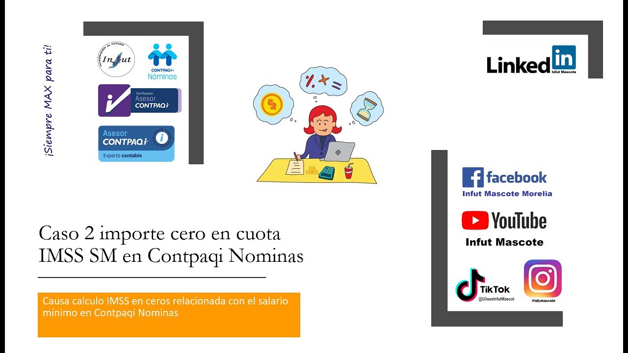 Importe cero en IMSS debido al salario mínimo Contpaqi Nominas - YouTube
